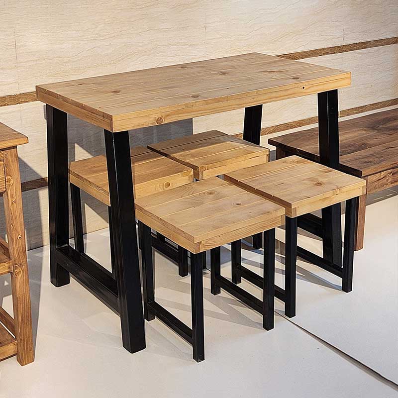 4-Seater Wooden Dining Table – Code 39 - Midwooden